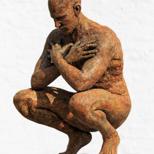 Crouching Man | Sculpture | by Anton Smit